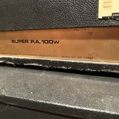 Marshall JMP-100 1968 - Plexi | Reverb