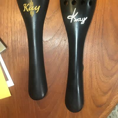 Kay Bass tailpieces Gold / Silver, 1930s and 1940s designs | Reverb