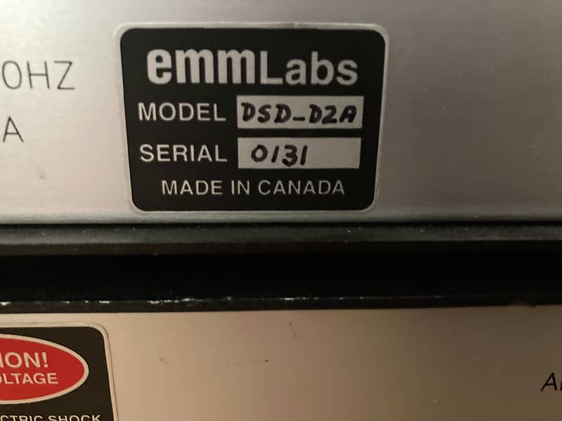 EMM LABS DSD-D2A DSD-A2D MET-006 2000's | Reverb
