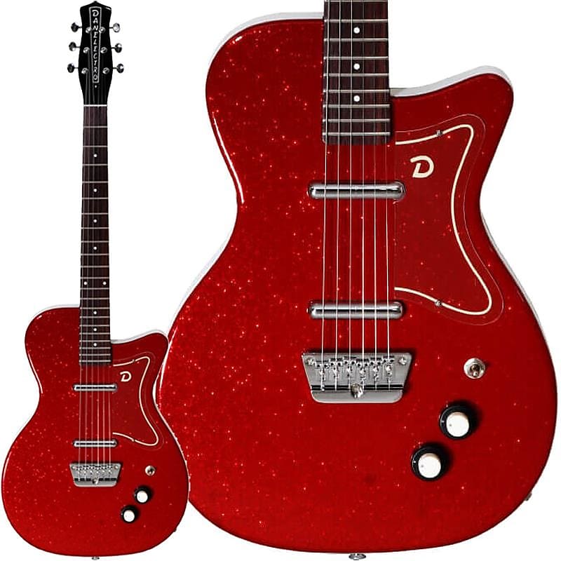 Danelectro 56 Single Cutaway (Metalflake Red) | Reverb