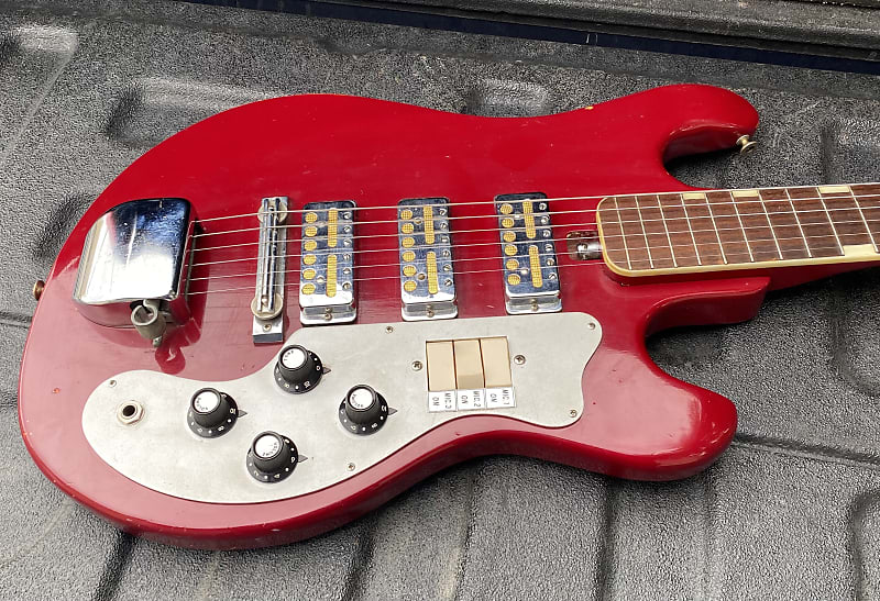 Teisco ET-300 1960’s Red, 3 Gold Foil Pickups | Reverb