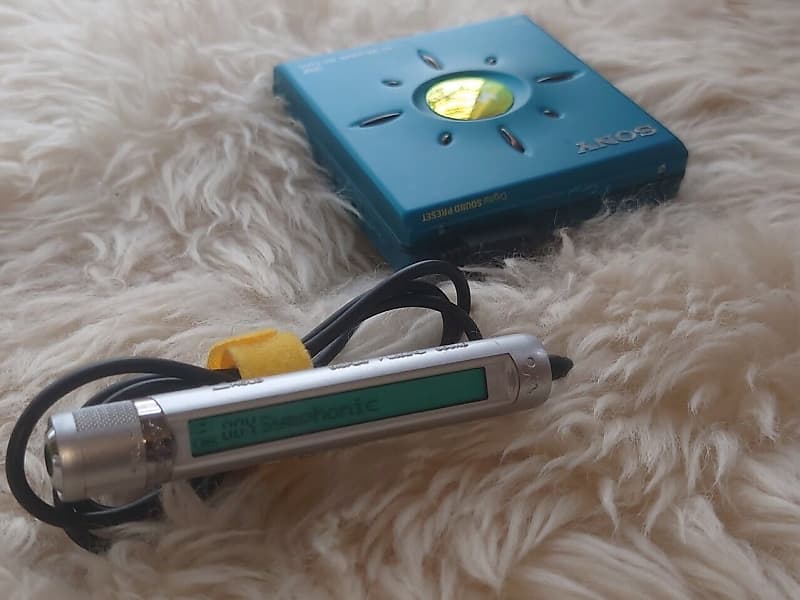 RARE BLUE SONY MZ-E500 Portable MiniDisc Player MD WALKMAN | Reverb