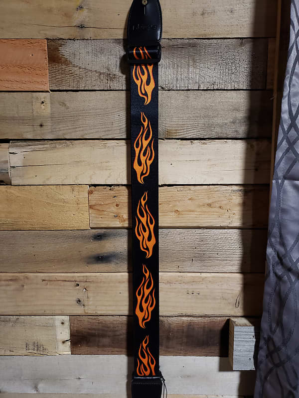 Guitar Strap - Red Flame | Reverb