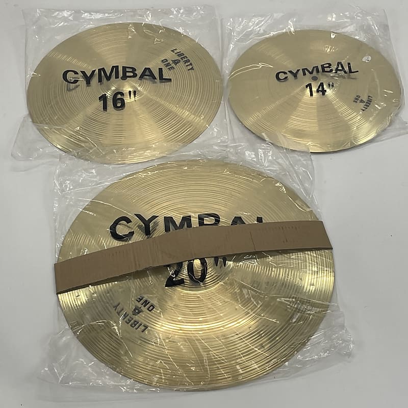 Steve Weiss Liberty One Cymbal Set Brass 14/16/20 2022 | Reverb
