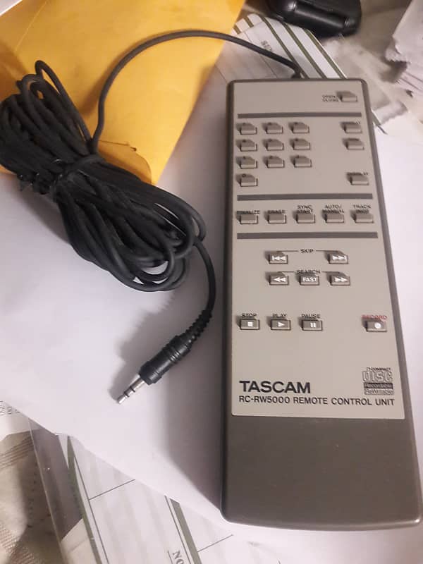 TASCAM RC-RW5000 REMOTE CONTROL UNIT 1980s - Gray | Reverb