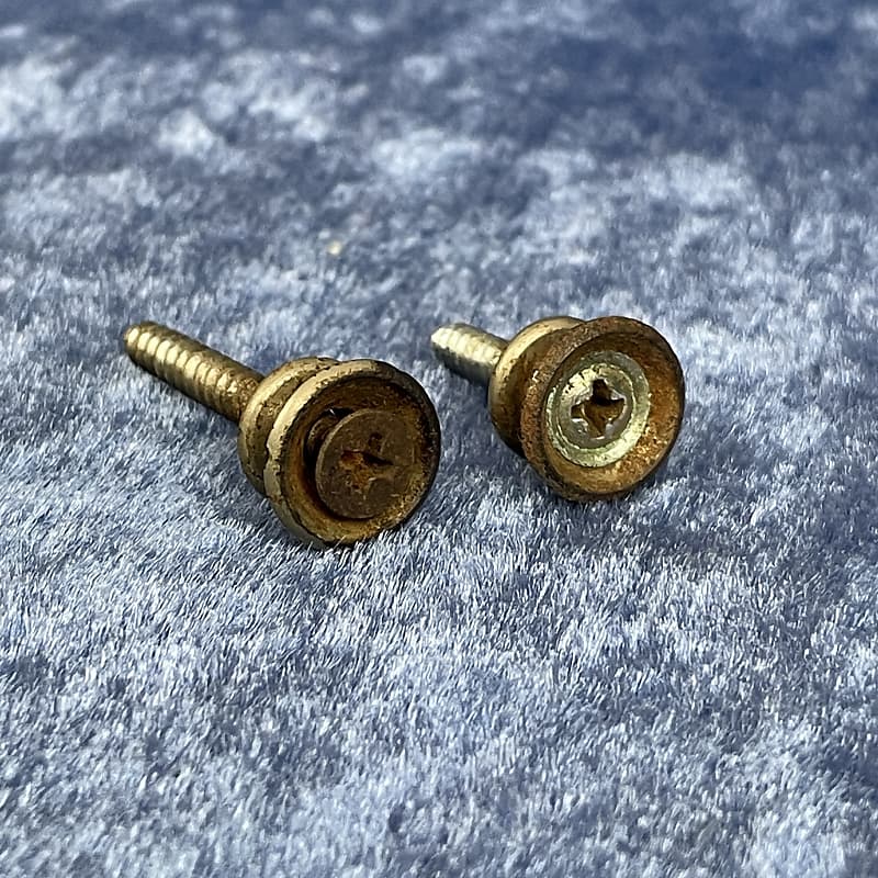 Vintage 1960's Fender Strap Buttons Set-Pair of Two for | Reverb