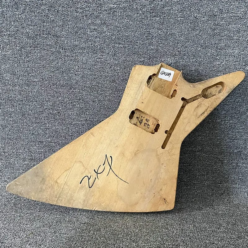 Solid Basswood Explorer Style Guitar Body DIY Project | Reverb