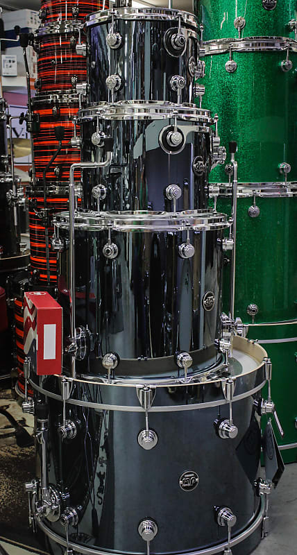 DW Performance Series 4 Piece Drum Set Chrome Shadow | Reverb