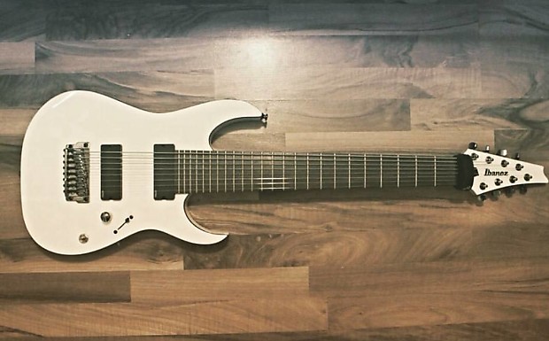Ibanez 8 string Iron Label RGIR28BFE White | Reverb