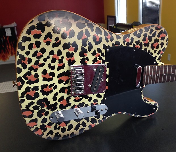 Squier Affinity Telecaster Body Custom Leopard Print Project | Reverb