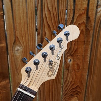 G&L USA Legacy HSS RMC Pearl Grey 6-String Electric Guitar W/ | Reverb