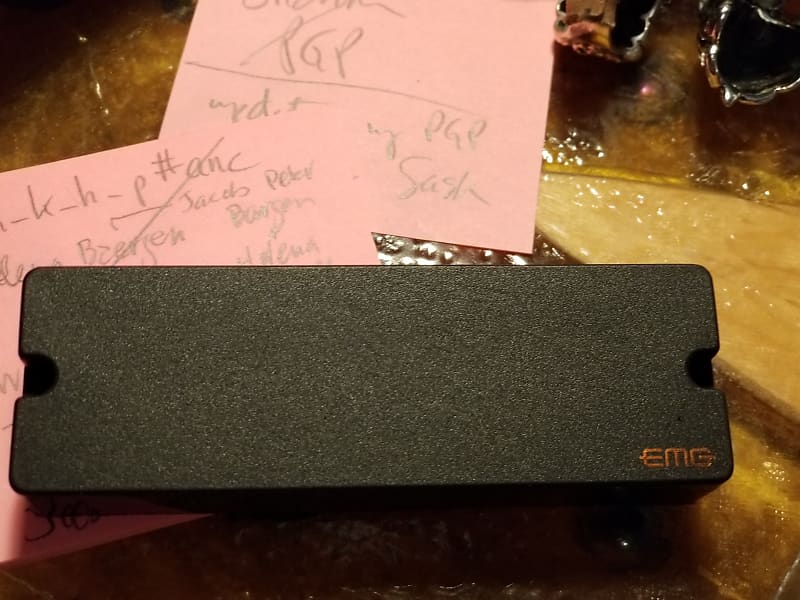 EMG 45TW-6 String Bass Pickup Black/Bronze lettering | Reverb