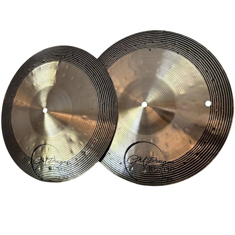 14.5" GM Designs Rustic JAZZ Hi-Hat Cymbals - Embrace | Reverb