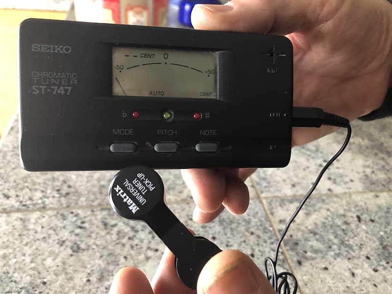 Seiko ST747 Digital Chromatic Guitar/Bass Tuner- w/ Matrix | Reverb