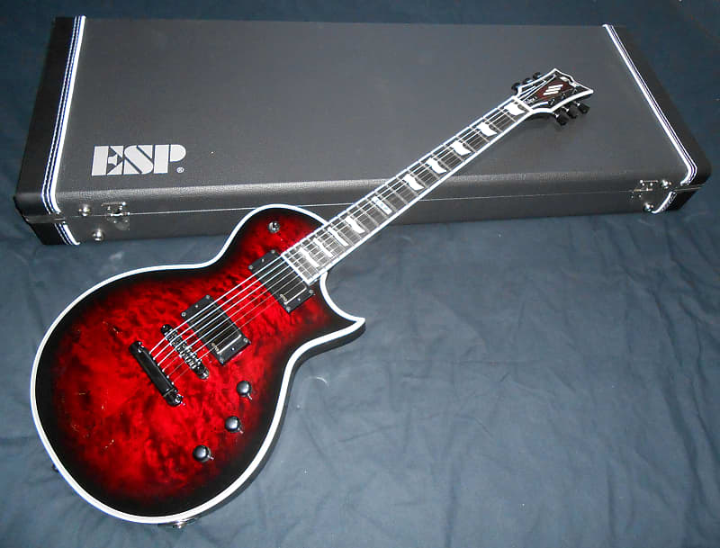 ESP E-II Eclipse QM STBCSB 2023 - Black Cherry Sunburst | Reverb