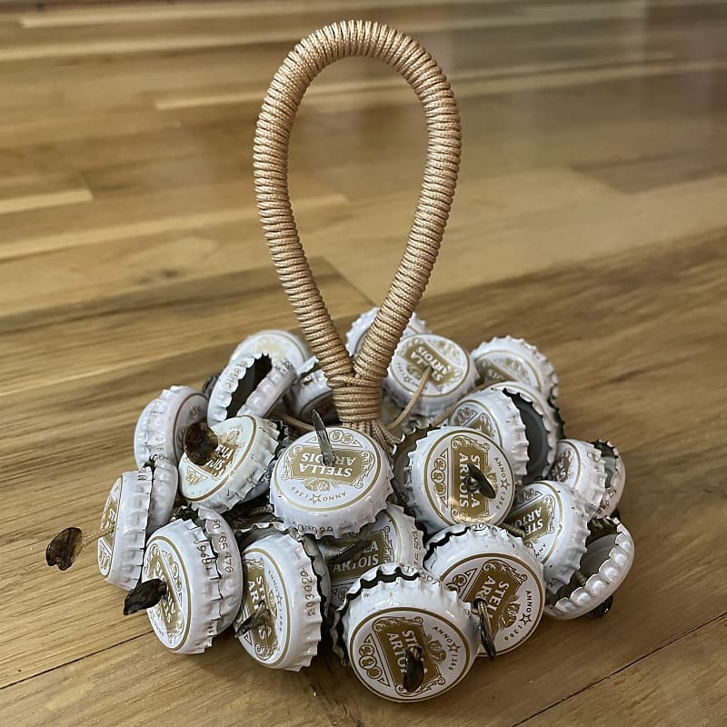 Upcycled Percussion - Bottle Cap Hand Rattle / Shaker - | Reverb