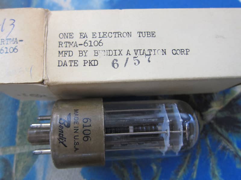 NOS Bendix RTMA-6106/5Y3 Vintage Rectifier Tube, Best 5Y3 | Reverb