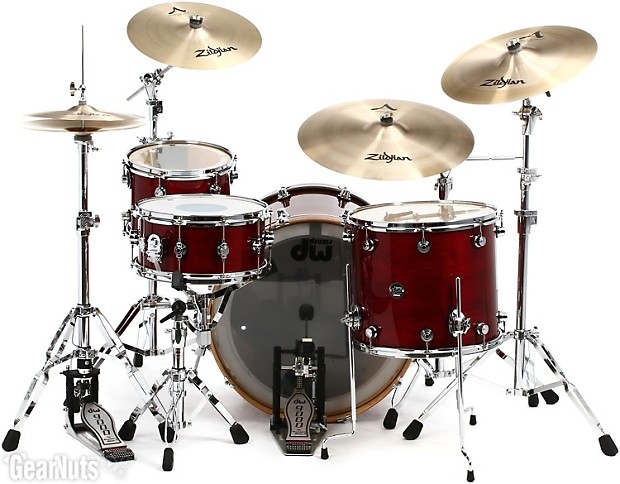 DW Performance Series 3-piece Rock Shell Pack - 24" - Cherry | Reverb