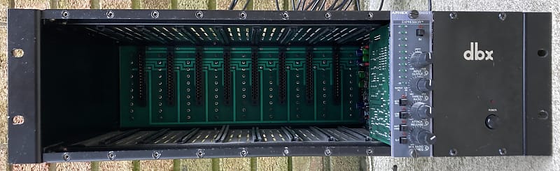 Dbx 900 rack with Aphex module & cables | Reverb