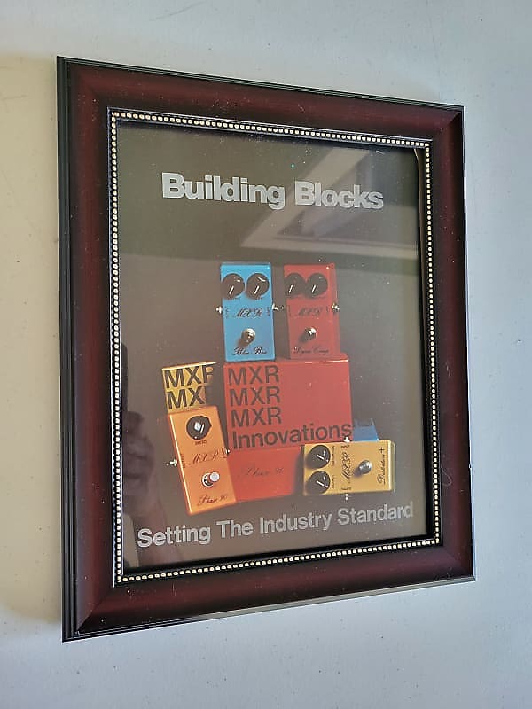 1975 MXR Pedals Color Promotional Ad Framed Script Logo Phase | Reverb