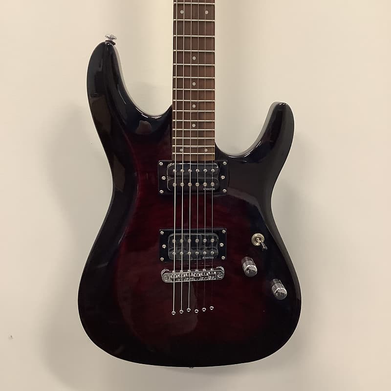 Schecter C-6 Plus See-Thru Cherry Burst | Reverb