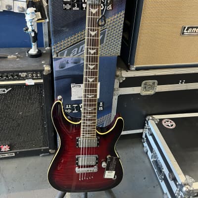 Left Handed Schecter C-1 Plus 2004 - 2009 - Black Cherry | Reverb