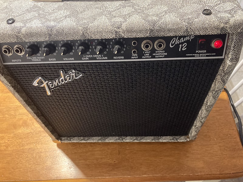 Fender Champ12 Champ 12 1986 - Snake skin | Reverb