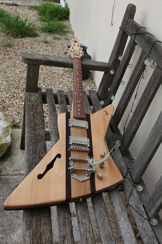 Timo - Handmade, custom semi-acoustic EXPLORER. | Reverb