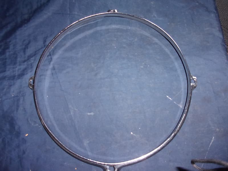 Rare NOS 10" Chrome 4 Lug Holes Rim Hoop Rack Tom / Top Snare | Reverb