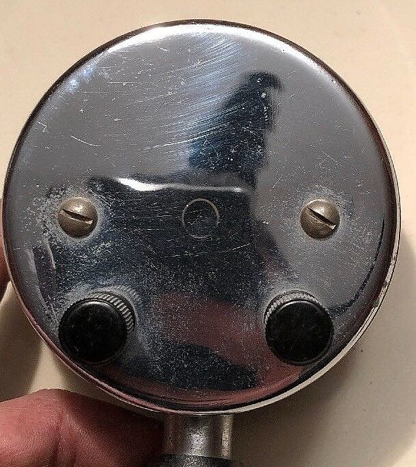 1940s Art Deco Chrome Dynamic Meico Microphone - Boxing Ring | Reverb