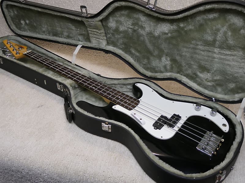 Samick Stage 5 4 string Bass w/hsc 1980's 90's Black | Reverb