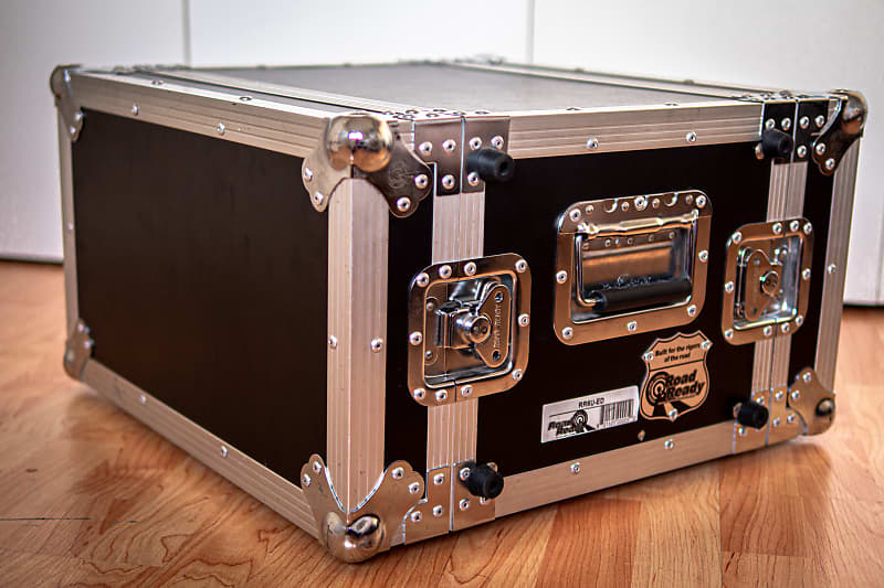 Road Ready Cases 6U Effects Depth (14”) Road Case Rack Black | Reverb