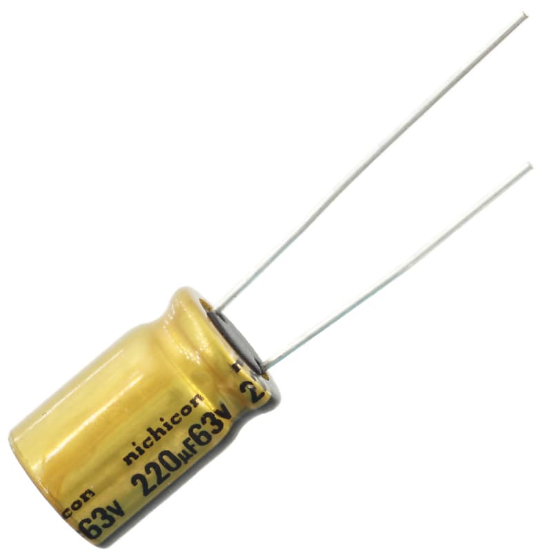 Nichicon UFW Audio Grade Electrolytic Capacitor, 220uF @ 63V, | Reverb Nichicon UFW Audio Grade Electrolytic Capacitor, 220uF @ 63V, | Reverb