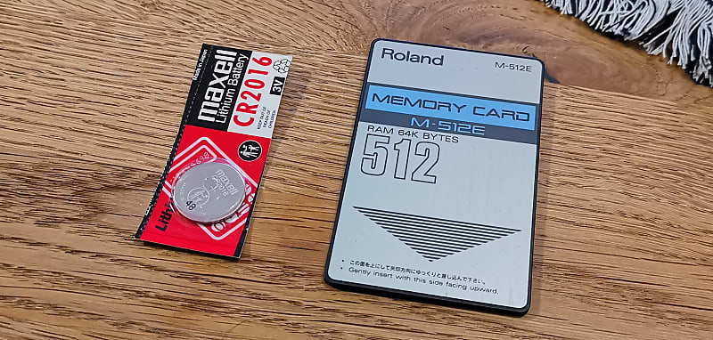 Roland M-512E Memory Card + new battery | Reverb