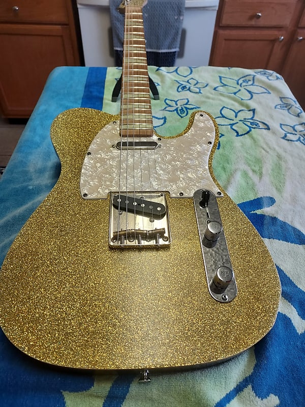 Gold Sparkle Telecaster Partscaster Telecaster 2010-2018 - | Reverb