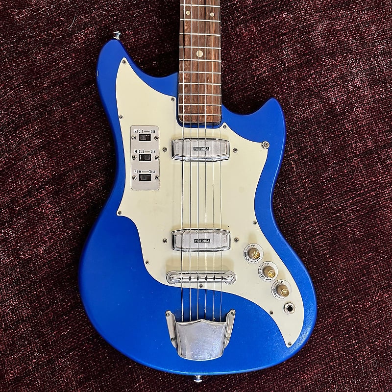 Zenon Victoria Artist Offset Guitar - Retro Pickups - Blue | Reverb