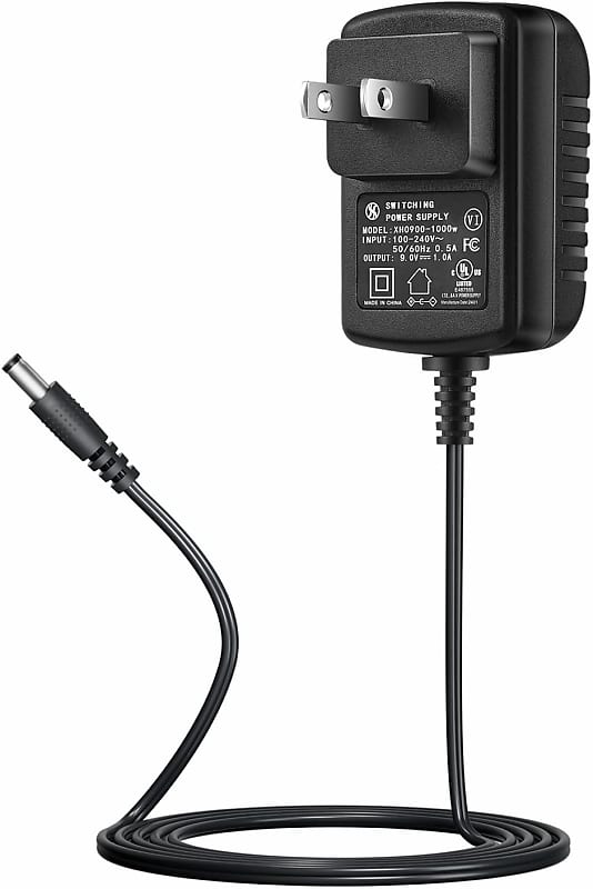 9V 1A Power Supply Adapter, DC Jack Center Negative, Plug | Reverb