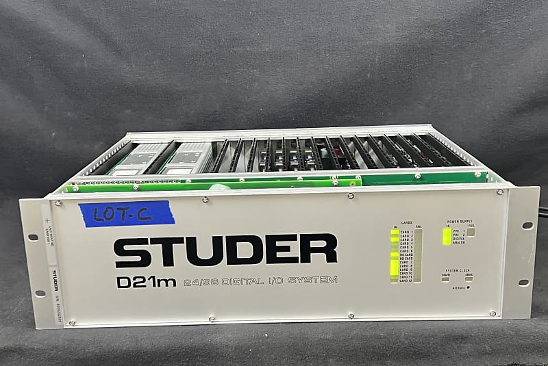 STUDER D21m Modular I/O System - Madi, Madi HD Link, Mic, | Reverb