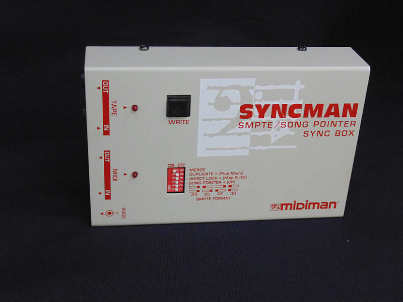 MIDIMAN SYNCMAN 1990s Grey w/red lettering | Reverb