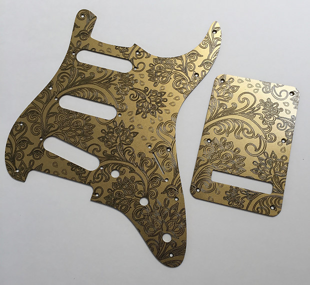 Custom Embossed Floral Paisley Bakelite Pickguard Fender® | Reverb