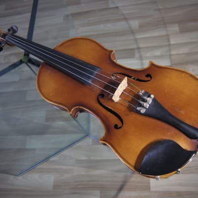 1960s Anton Beder 4/4 Violin Made in Germany Brown Varnish | Reverb