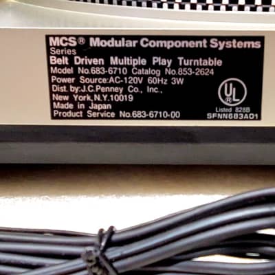 MCS 6710 Vintage Record Player/Turntable Modular Component | Reverb