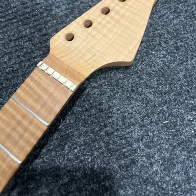 Warmoth Neck Roasted AAAAA Flame Maple | Reverb