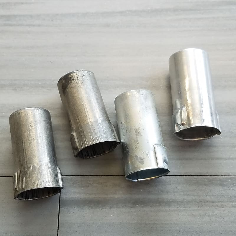 Unknown Pair (2) Tube Shields 12AX7 9-pin J-Slot Wollensak | Reverb