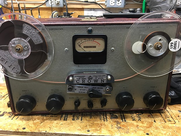 Restored Crown Imperial 3M series tube mono full track reel | Reverb