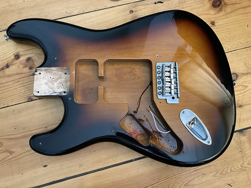 Squier Affinity Stratocaster Guitar Body + Tremolo 2007 | Reverb UK