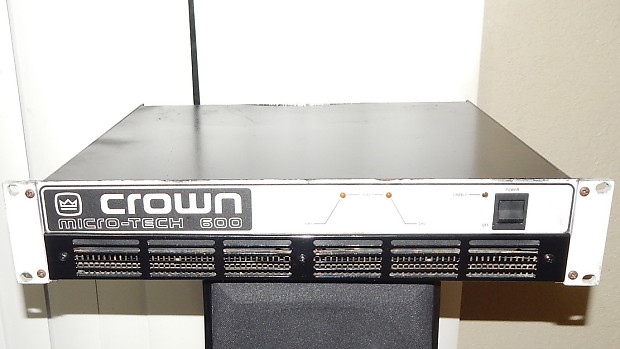 Crown Microtech 600 vintage stereo power amplifier | Reverb