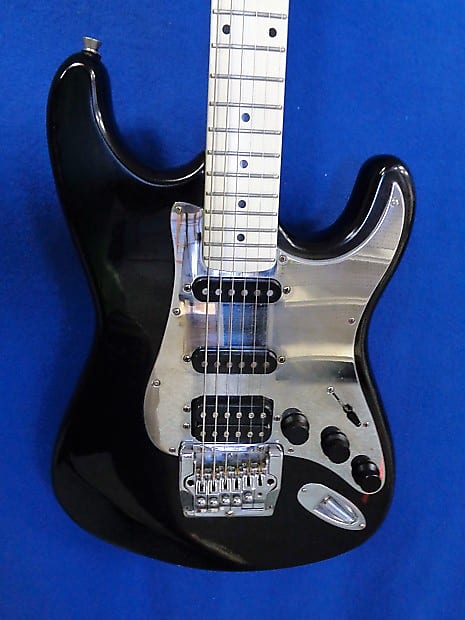 Dean Z Autograph Superstrat 1987 Black & White | Reverb