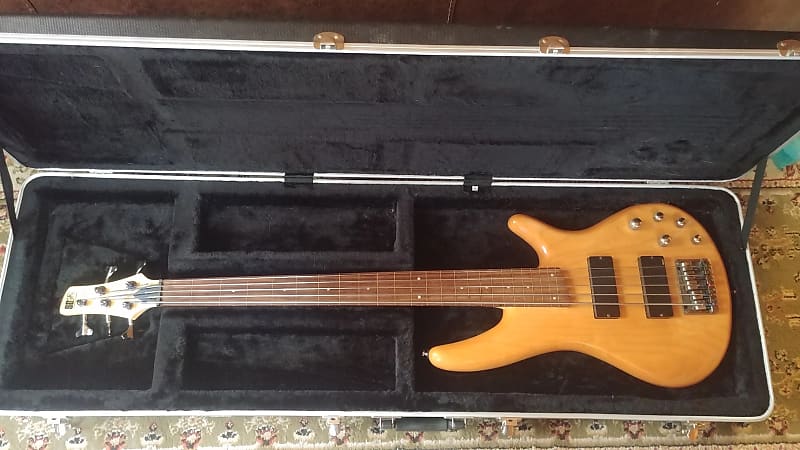 Ibanez SR 405 Natural Maple Fretless W/ Hardshell Case | Reverb