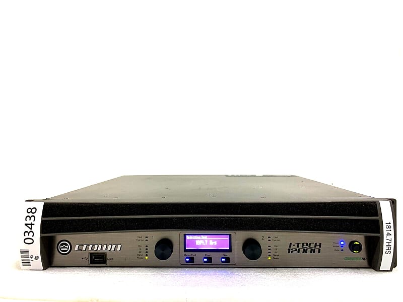 Crown I-Tech 12000HD Power Amplifier 1814.7HRS | Reverb